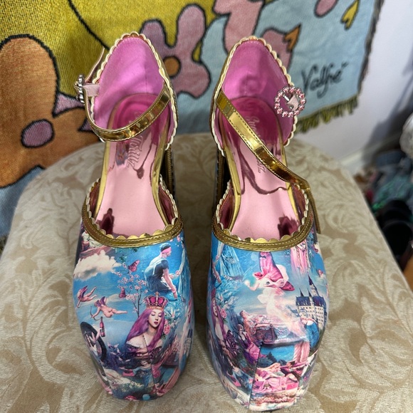 Sugar Thrillz | Shoes | Sugar Thrillz Dollskill Platform Rococo Printed ...